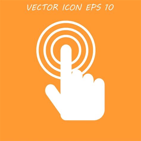 Dedo haciendo clic imágenes de stock de arte vectorial Depositphotos