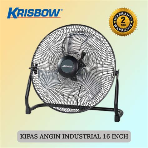 Jual KRISBOW KIPAS ANGIN LANTAI DESK FAN MEJA INDUSTRIAL 16 INCH 40 CM