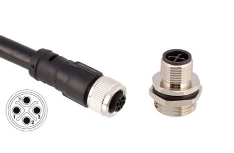 TOP M12 Connectors Manufacturer A B D X Coded Shine Industry