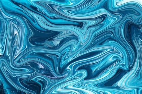 Gráficos de fondo de textura líquida azul Foto Premium