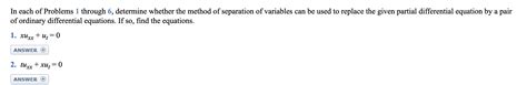 solved in each of problems 1 through 6 determine whether