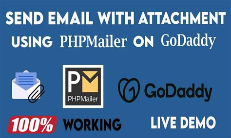 send email with attachment using phpmailer on godaddy php guru