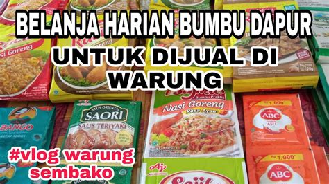Belanja Bumbu Dapur Untuk Dijual Diwarung Sembako Vlog Seputar Warung