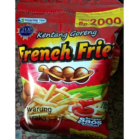 Jual French Fries Net 15 Gr Kentang Goreng 2000 Dengan Saos Sambal
