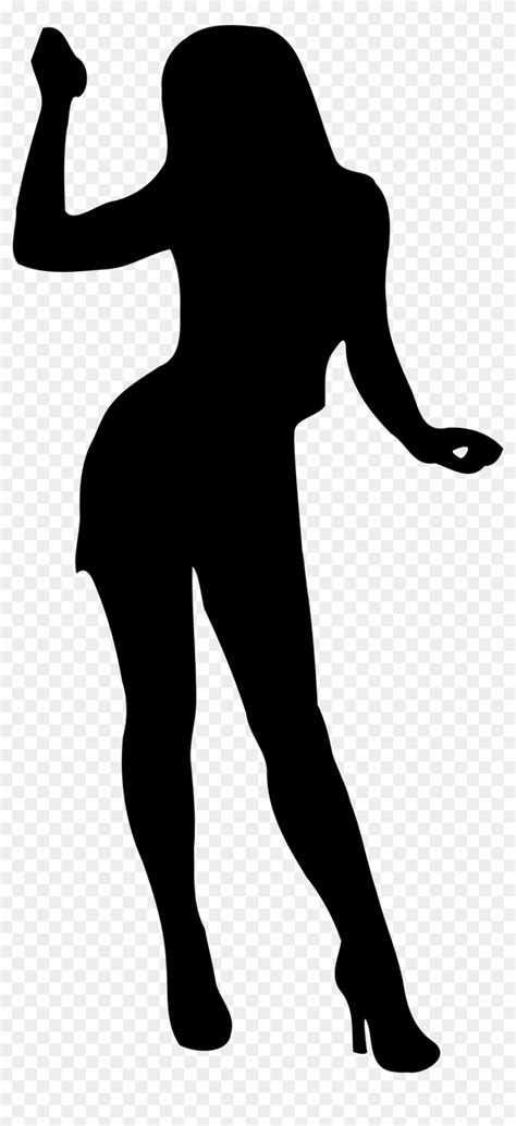 Shadow Clipart Female Body Full Body Silhouette Girl Free