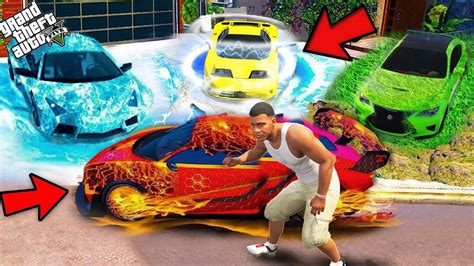 Franklin Collecting SECRET ELEMENTAL CARS In GTA 5 Techerz YouTube