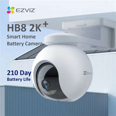 Jual EZVIZ HB8 2K 4MP Pan Tilt Auto Tracking Battery Outdoor WI FI