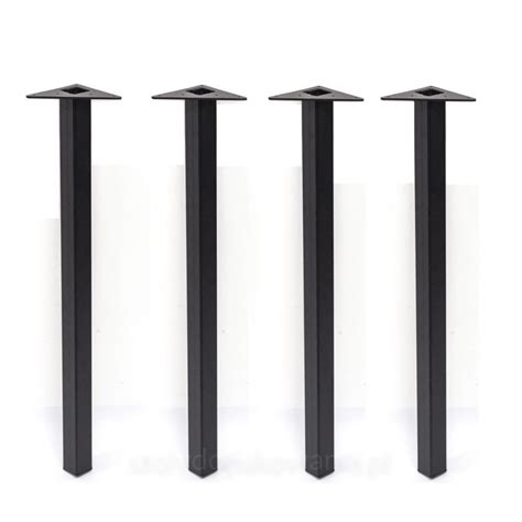 Nogi metalowe do stołu loft industrial 72 cm profil 40x40 komplet 4szt