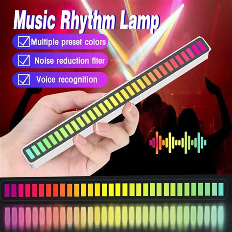 Bande Lumineuse LED RVB Pour Voiture Contr Le Du Son De La Musique