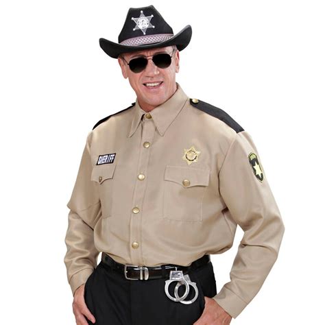 Polizei Polizist Hemd Sheriff Kostüm Herren XL 54 25 99
