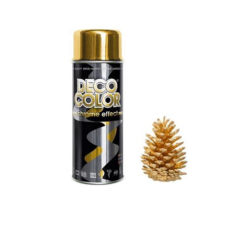 LAKIER SPRAY FARBA W SPRAYU 400ml DECO COLOR ZŁOTY 21 zł Lakiery
