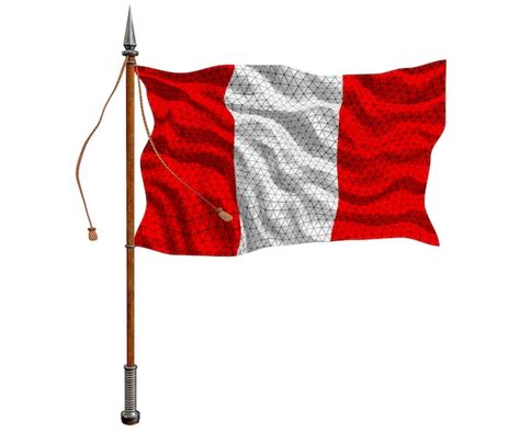 Fondo de la bandera nacional de Perú con la bandera de Perú Foto Premium
