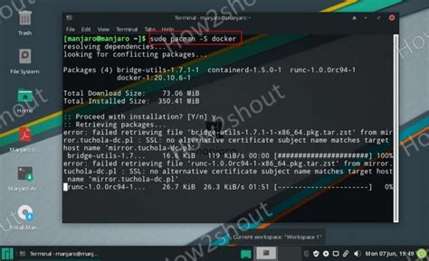 How To Install Docker Container On Manjaro Linux