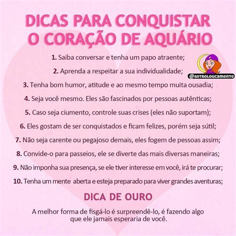 Dicas para conquistar o coração de Aquário Beijos da Maria Talismã