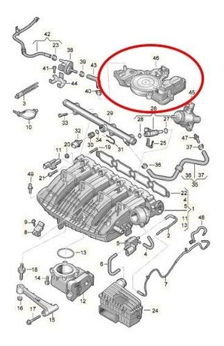 Válvula Pcv Anti Chama Audi A3 A4 A5 Q3 Q5 1 8 2 0 Tfsi Gen3