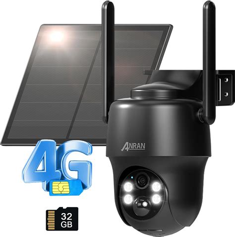 ANRAN 2K 3G 4G LTE Überwachungskamera Aussen Akku mit Simkarte 32 GB SD