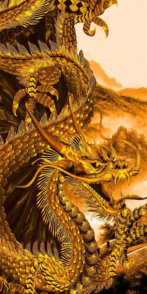 Goldener Drachen Hintergrundbilder Wallpapers