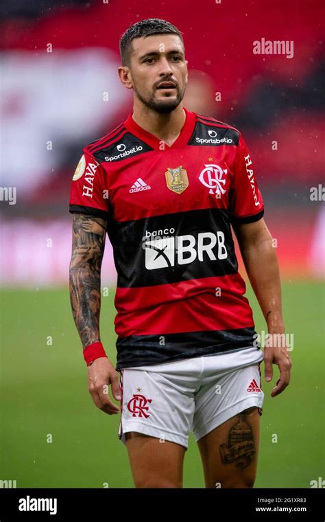 Giorgian De Arrascaeta Do Flamengo Durante A Partida Entre Flamengo E