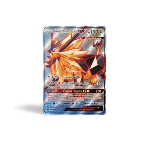 Carte Pokémon Necrozma Crinière du Couchant GX 190 PV 145 156 SL5