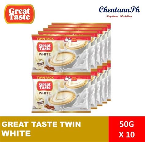 Great Taste WHITE 3 In 1 Coffee Twin Pack 50g X 10 Sachets Lazada PH