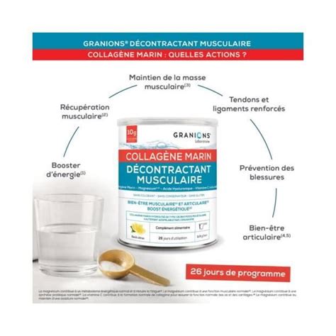 Granions Décontractant Musculaire Collagène Marin 300g Magnésium
