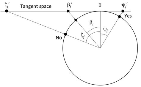 the circular manifold and its projection on the tangent space at the download scientific