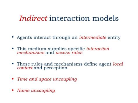interactions in multi agent systems