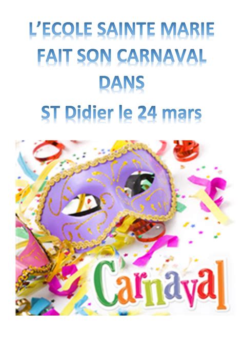Carnaval De L Cole Ensemble Scolaire Saint Joseph Saint