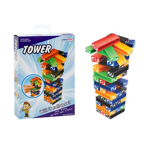 Paket mk Unikatoy Tower Друштвена игра Редење кула 3 години