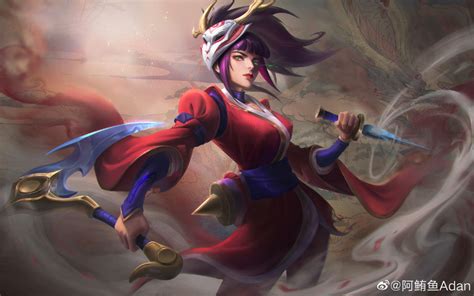 League of Legends Blood Moon Akali by 阿鲔鱼Adan