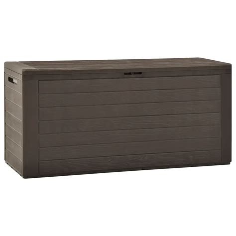 Skrzynia ogrodowa brązowa 116 x 44 x 55 cm 49443 Cena Opinie