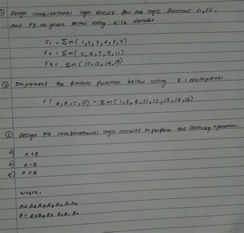 solved d functions fl2f2 design combinational logic circuit