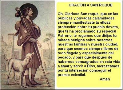Rincón de la Oración Estampas Oraciones de San Roque