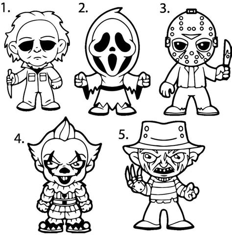 Pre Cut Ready To Use Horror Tattoo Stencils Etsy Halloween Vinyl