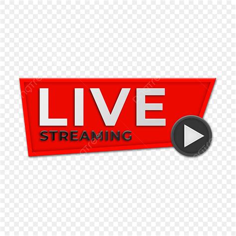 Live Streaming Clipart Png Images Red Live Streaming D Button Red