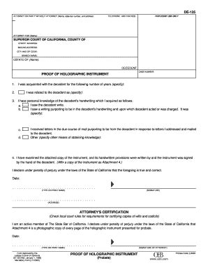 Fillable Online DE 135 Fillable Editable And Saveable California