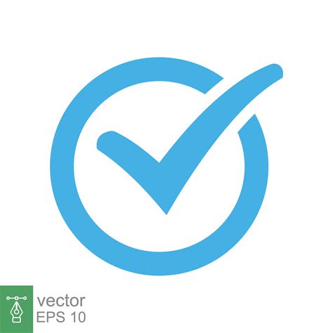 Check Mark Icon Checkmark Right Symbol Tick Sign Ok Button Correct