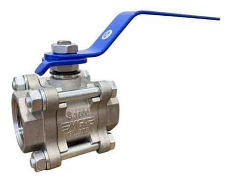 Valvula Esfera Tripartida 1 Polegada Bsp Aço Inox Mga Parcelamento