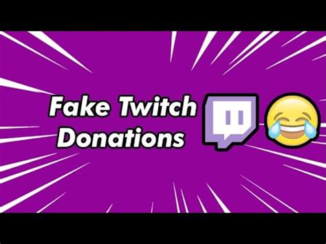 Fake Twitch Donations FUNNY REACTIONS YouTube