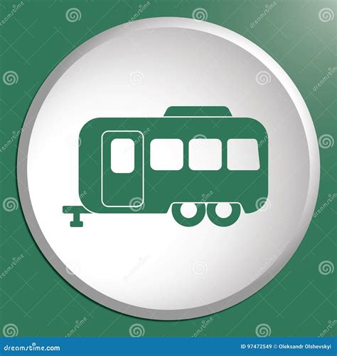 Icono Del Remolque Que Acampa Ilustración del Vector Ilustración de