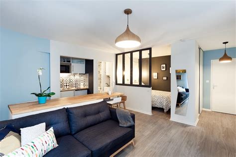 Rénovation complète d un appartement de 30m² salon de style par madam