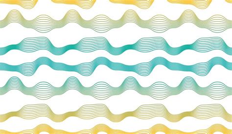 Patrón sin costuras de ondas líneas curvas de agua vectorial que