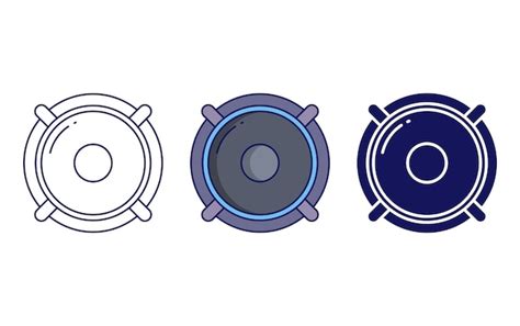Icono De Vector De Altavoz Vector Premium