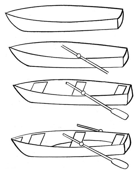Step By Step How To Draw A Fishing Boat How To Draw A Boat Step By