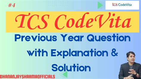 4 TCS CodeVita Question With Step By Step Solution Codevita Previous
