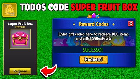Todos Os C Digos Super Fruit Box Todos Os C Digos Do Blox Fruits