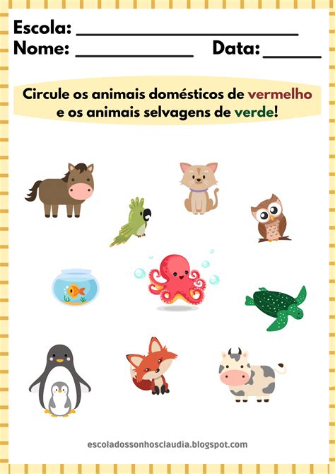 Plano De Aula Animais Aquáticos Educação Infantil