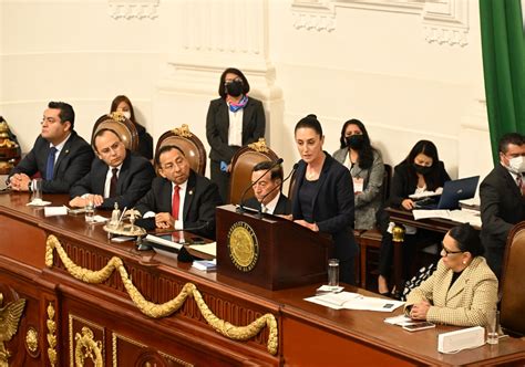 Congreso Cdmx Recibe A Claudia Sheinbaum Por Su Cuarto Informe De