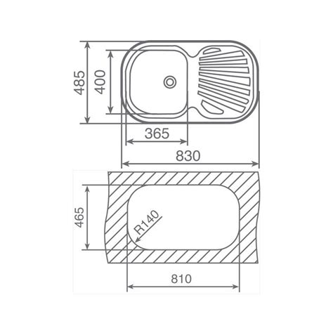 Fregadero Sobre Encimera TEKA STYLO 1C 1E REV 10107017 Una Cubeta