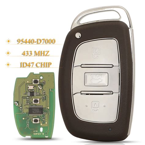 Jingyuqin 3 Buttons Smart Remote Car Key Fob 433 Mhz 95440 D7000 Id47